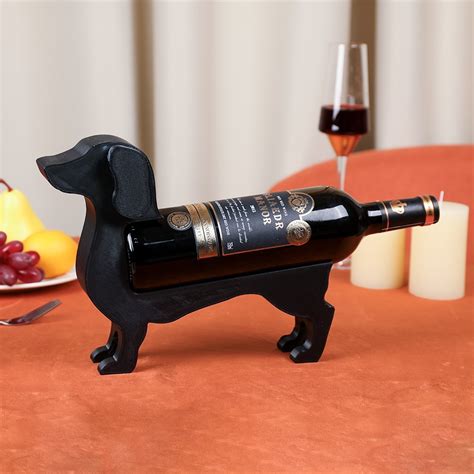 3d Gedruckter Dackel Weinhalter Lustiges Weinregal Für Die