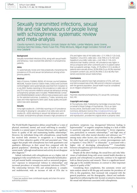 Pdf Sexually Transmitted Infections Sexual Life And Risk Behaviours Of People Living With