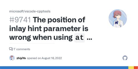 The Position Of Inlay Hint Parameter Is Wrong When Using `at` Or