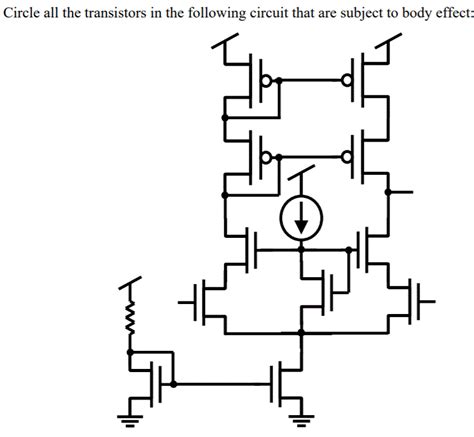 Solved Circle All The Transistors In The Following Circuit Chegg Com