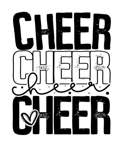 Cheer Cheer Cursive Poster
