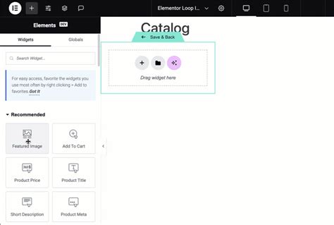 Add An Off Canvas Widget To A Loop Grid Elementor
