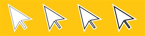 Click Cursor Icon Computer Mouse Pointer Arrow 44800909 Vector Art At