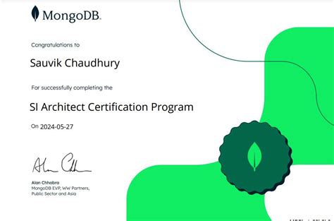 Capgemini Mongodb Architect Sauvik Chaudhury