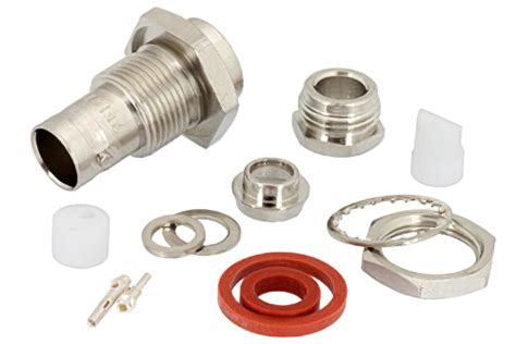 Bnc Twinax Jack Bulkhead Mount Connector Clamp Solder Attachment For Rg108 78 Ohm Twinax 480