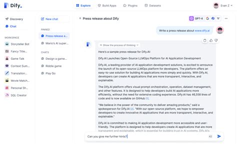 Dify Ai · The Innovation Engine For Generative Ai Applications