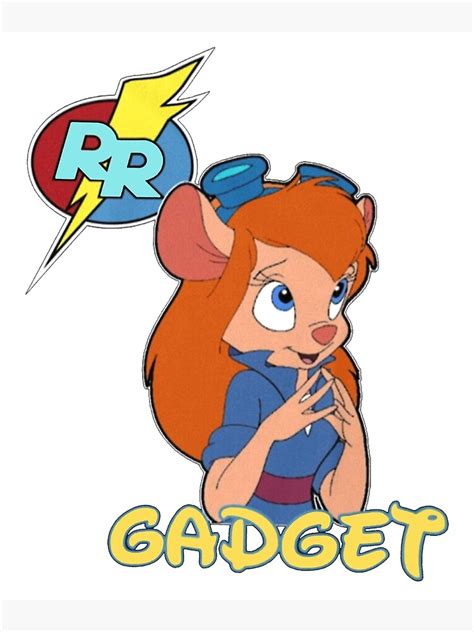 Chip N Dale Rescue Rangers Gadget Poster For Sale By Jeff Redbubble