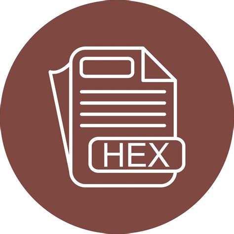 Hex File Format Contrast Art 60715979 Vector Art At Vecteezy