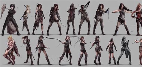 concept art character sheet