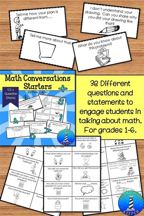 Math Questions Stems And Conversation Starters Math Questions Math
