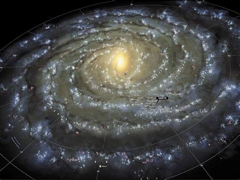 Milky Way Galaxy Map Solar System
