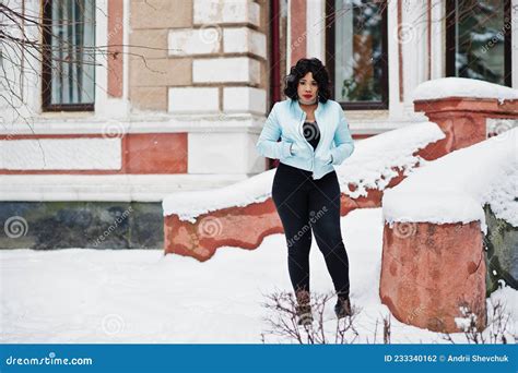 Stylish African American Plus Size Model Stock Photo Image Of Ethnicity Casual