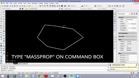 How To Find Out The Centroid Of An Area In Autocad Cg Of An Area By Ankit Nayak Youtube