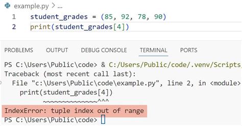 How To Fix The Indexerror Tuple Index Out Of Range Error In Python