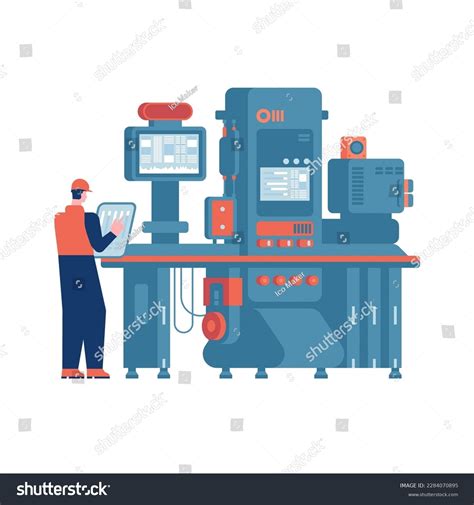 Smart Industry Factory Worker Engineer Industrial Stock Vector Royalty Free 2284070895