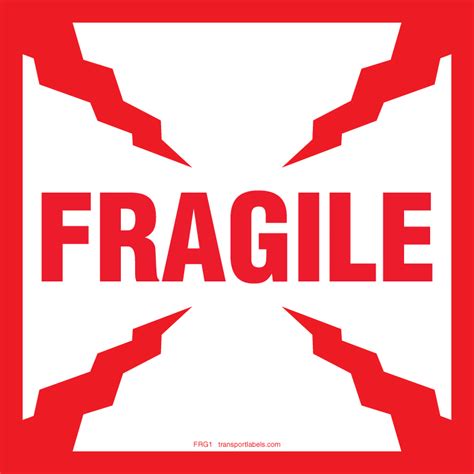 Printable Fragile Stickers For Shipping
