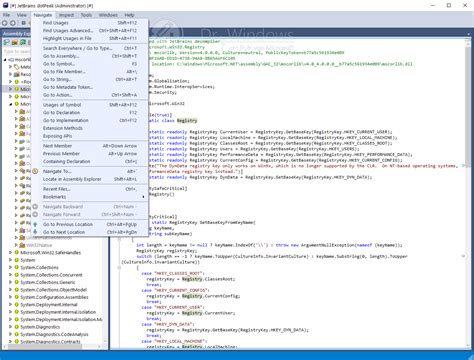 Dotpeek Net Assemblies In Lesbaren C Code Umwandeln Dr Windows