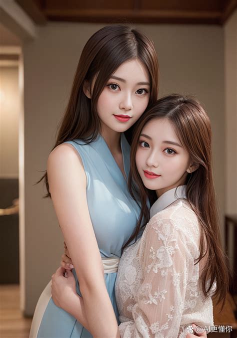 两个仙气飘飘的汉服姐妹花，满足ai更懂你的动态