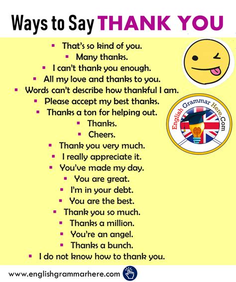 Different Ways To Say Thank You Hot Sex Picture