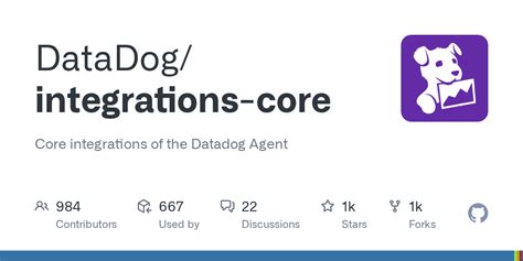 Github Datadogintegrations Core Core Integrations Of The Datadog Agent