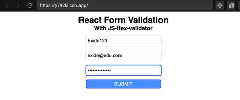 react real time form validation quick and easy with js flex validator