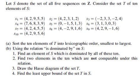 Discrete Math Problem Helplet S Denote The Set Of All