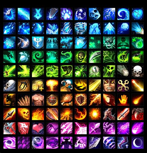 Rpg Skills Icons 02 Super Powers Art Icon Skills