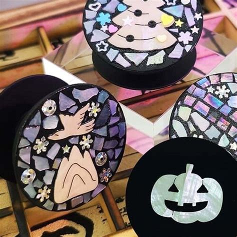 자개공예 나전칠기 만들기 키트 한국기념품 한국전통선물 Diy 그립톡 원형 할로윈 유령 예스24