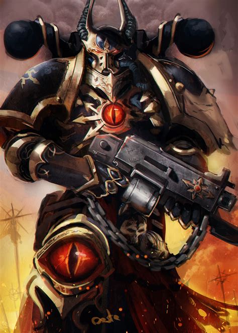 Warhammer 40k Chaos Space Marines Art