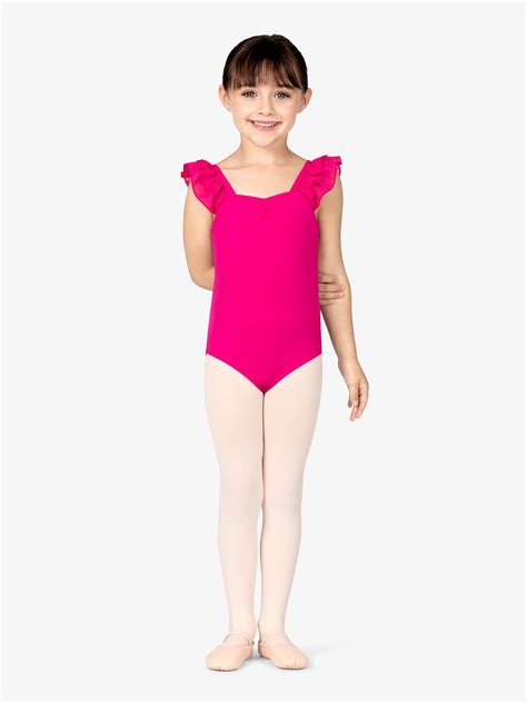 Girls Ruby Flutter Sleeve Leotard Tanks Energetiks Cl38