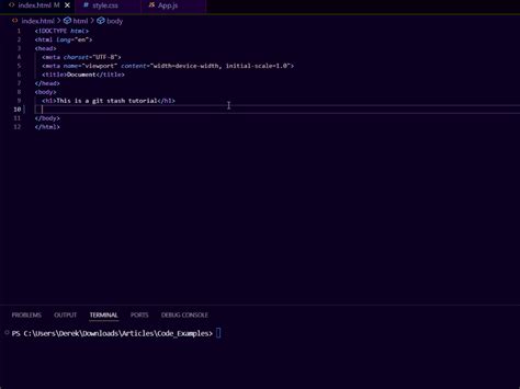 how to use git stash to efficiently manage your code