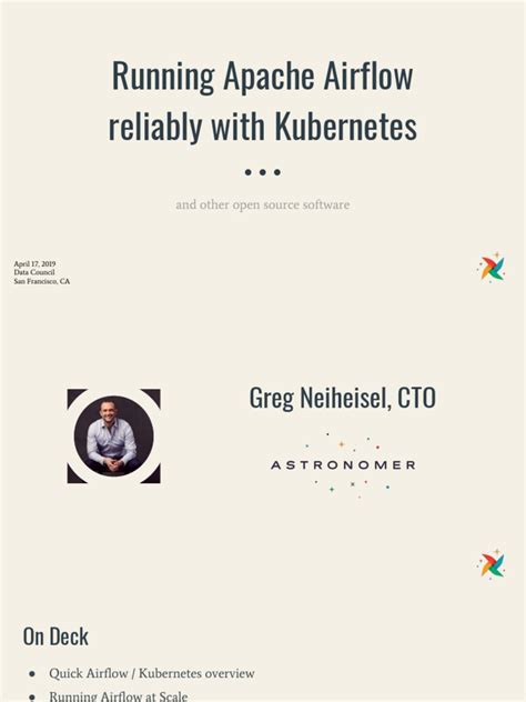 Running Airflow Reliably With Kubernetes Pdf Computing Software