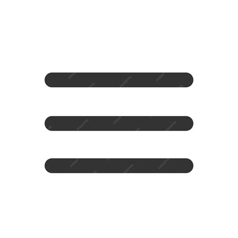 premium vector minimal set of hamburger menu flat icons menu icons
