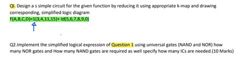 Solved Logic Circuit Chegg Com