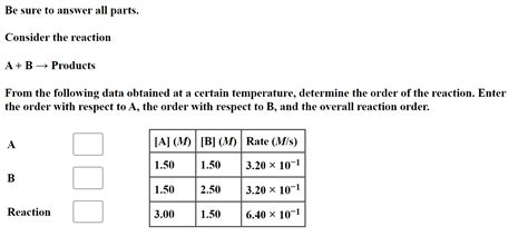 Solved Be Sure To Answer All Parts Consider The Reaction Chegg Com