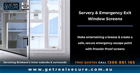 Servery And Emergency Exit Windows Brisbane Get Real Secure 1300 881 165
