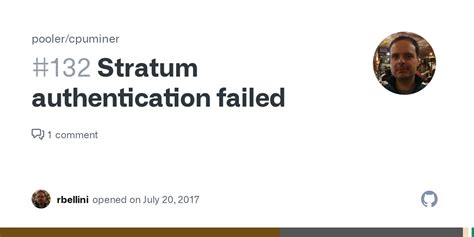 Stratum Authentication Failed Issue 132 Pooler Cpuminer GitHub