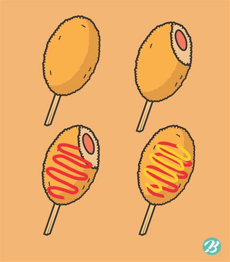 핫도그 일러스트 Ai 모음 무료다운로 Urbanbrush