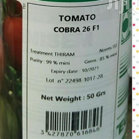 Cobra F1 Tomato Seeds Cobra 34 Technisem Brand Veggie Concept