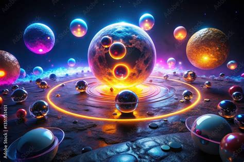 Drone Photography Atomic Orbitals Visualizing Electron Clouds Quantum Physics 3d Atomic