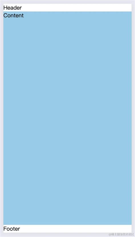 在移动端使用 100vh 导致页面出现滚动条的解决方法前言 现在有如下的 Html 结构： 如果我们想给页面一个最小高度 掘金