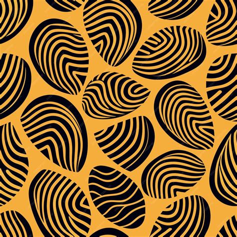 Premium Vector Seamless Vector Abstract Pattern With Rounded Irregular Compound Lines Inspired