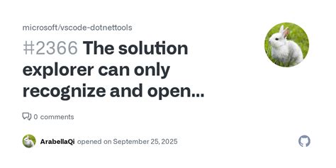 The Solution Explorer Can Only Recognize And Open Solutions That Contain A Solution File When