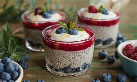 Chia Pudding With Berries Fresh Life