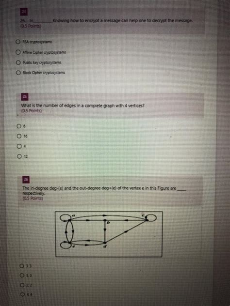 Solved 34 20 In Points Howing How To Encrypt A Message Can