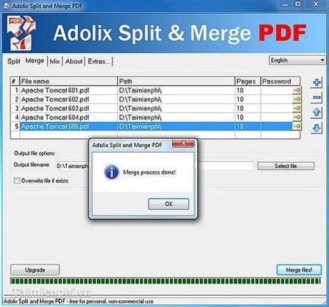 Hướng Dẫn Ghép Nối File Pdf Bằng Adolix Split Merge Pdf Trên Pc