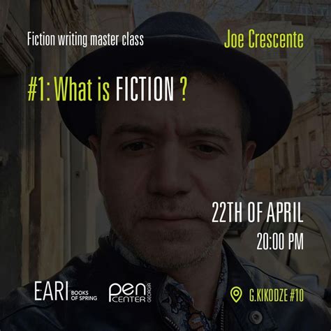 Fiction Writing Master Class 1 What Is Fiction Eari Bookshop