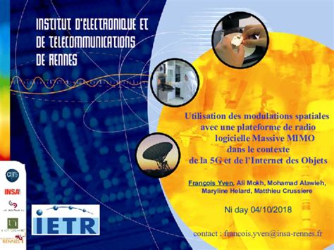 Pdf Using Spatial Modulations With A Massive Mimo Software Radio