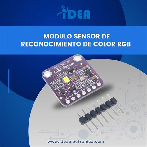 Idea 📢 Módulo Sensor De Reconocimiento De Color Rgb 🎨🔍 Detecta