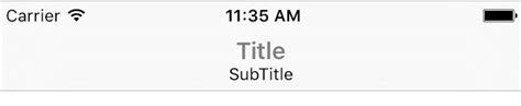 Swift Add Subtitle Under The Title In Navigation Bar Controller In